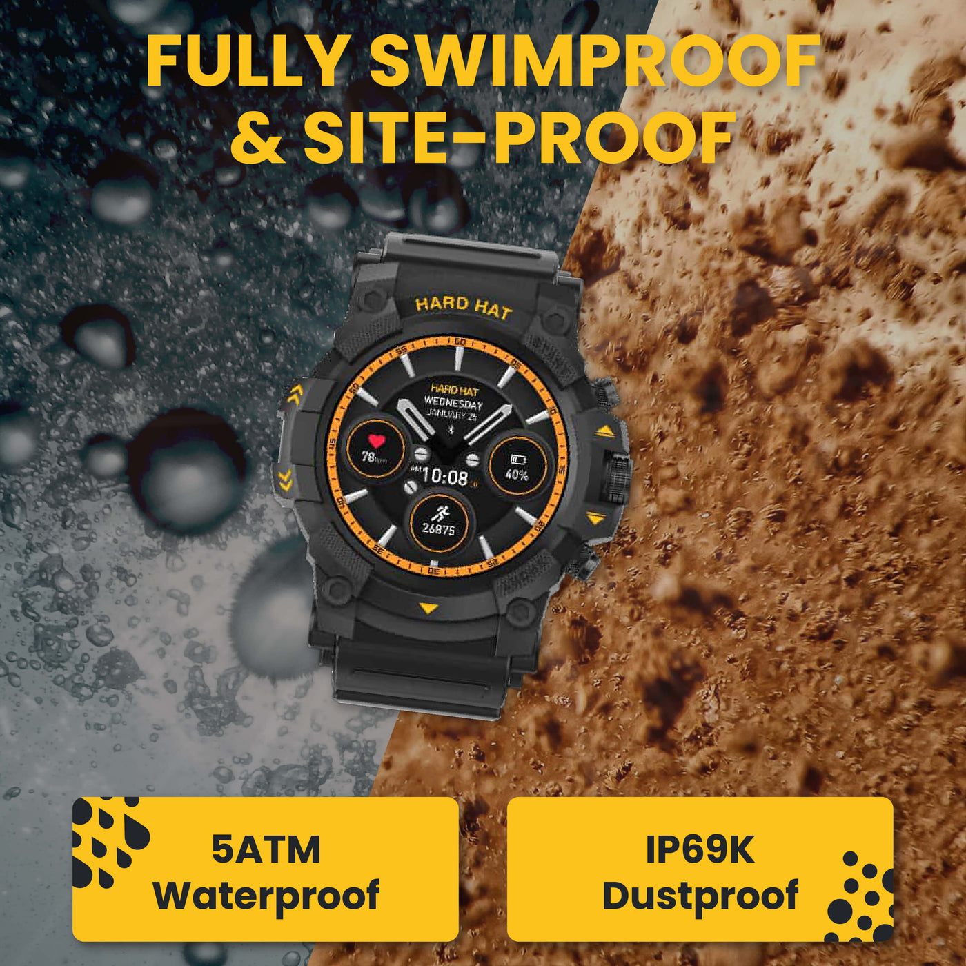 Tough Smart Watch by Hard Hat - Built for Work – Hard Hat Australia