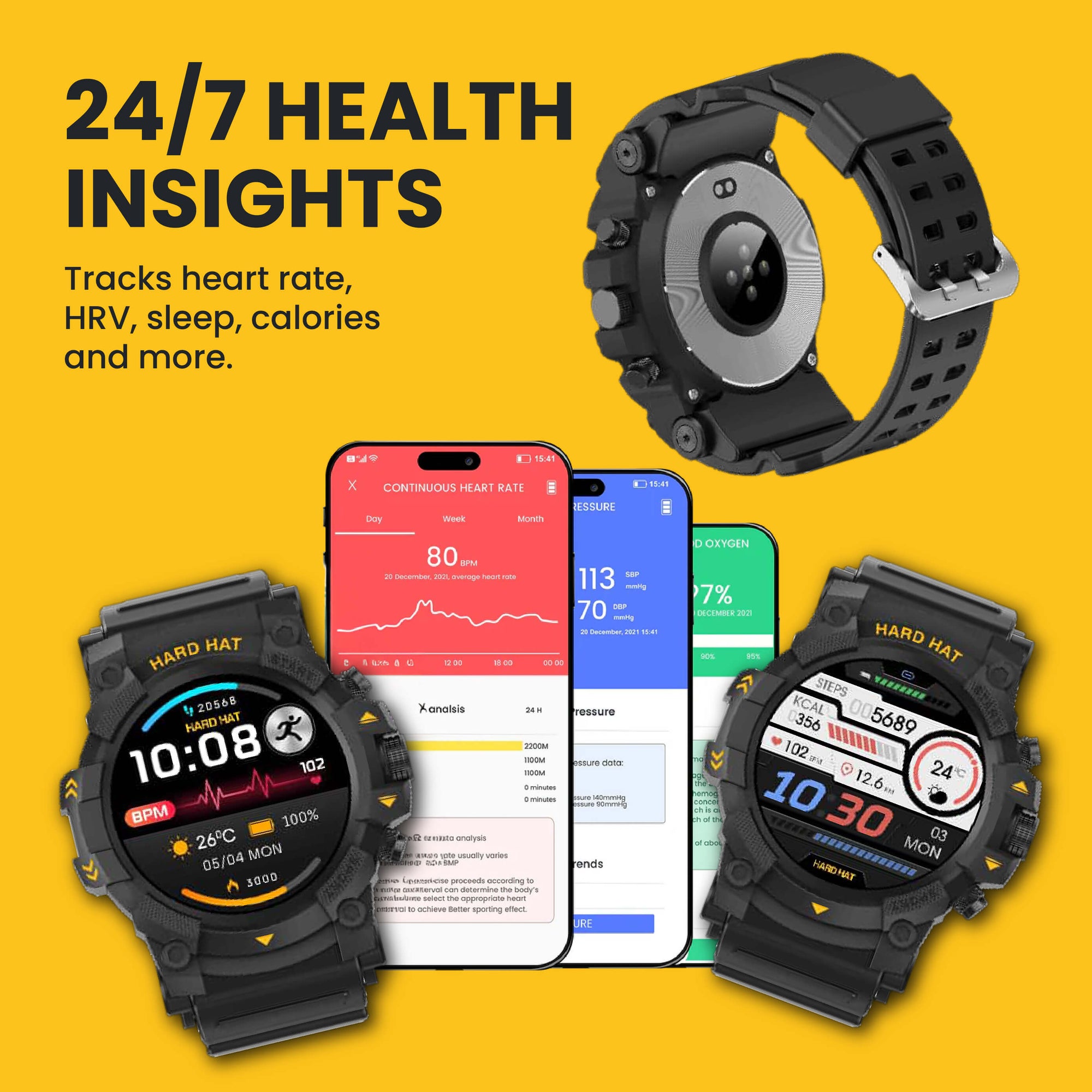 Tough Smart Watch by Hard Hat - Built for Work – Hard Hat Australia